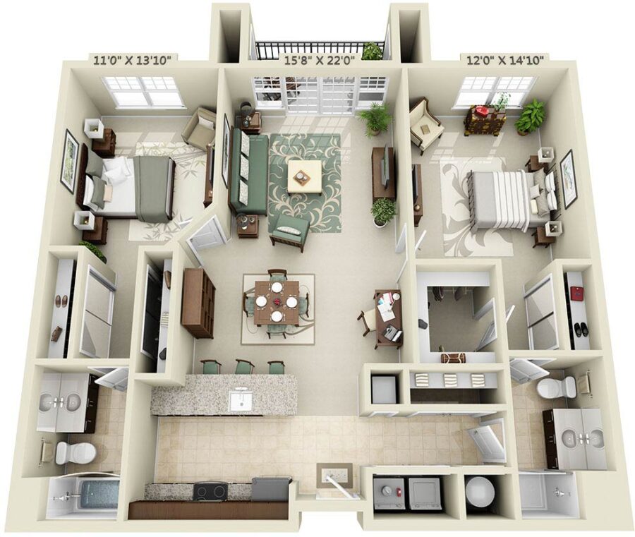 Floor Plans | Bell Arlington Ridge | Arlington, VA Apts