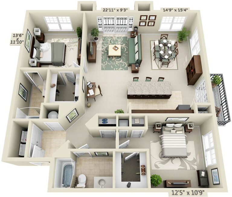 Floor Plans | Bell Arlington Ridge | Arlington, VA Apts