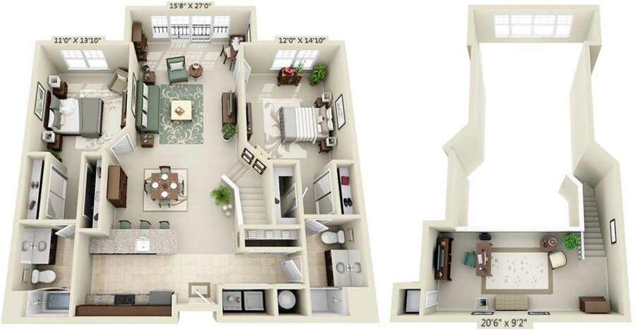 Floor Plans | Bell Arlington Ridge | Arlington, VA Apts