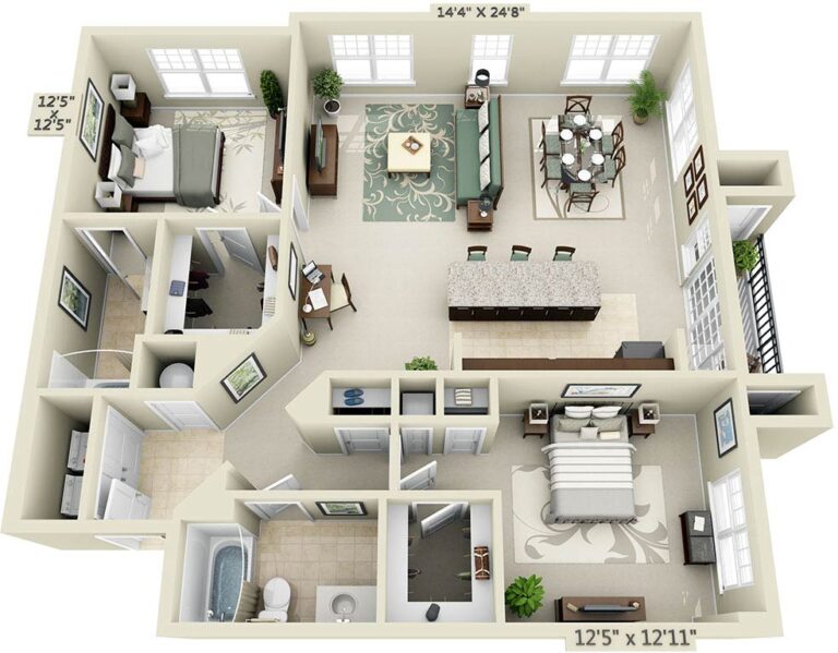 Floor Plans | Bell Arlington Ridge | Arlington, VA Apts