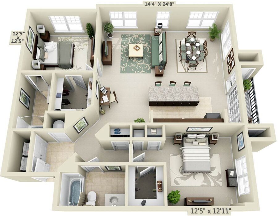 Floor Plans | Bell Arlington Ridge | Arlington, VA Apts